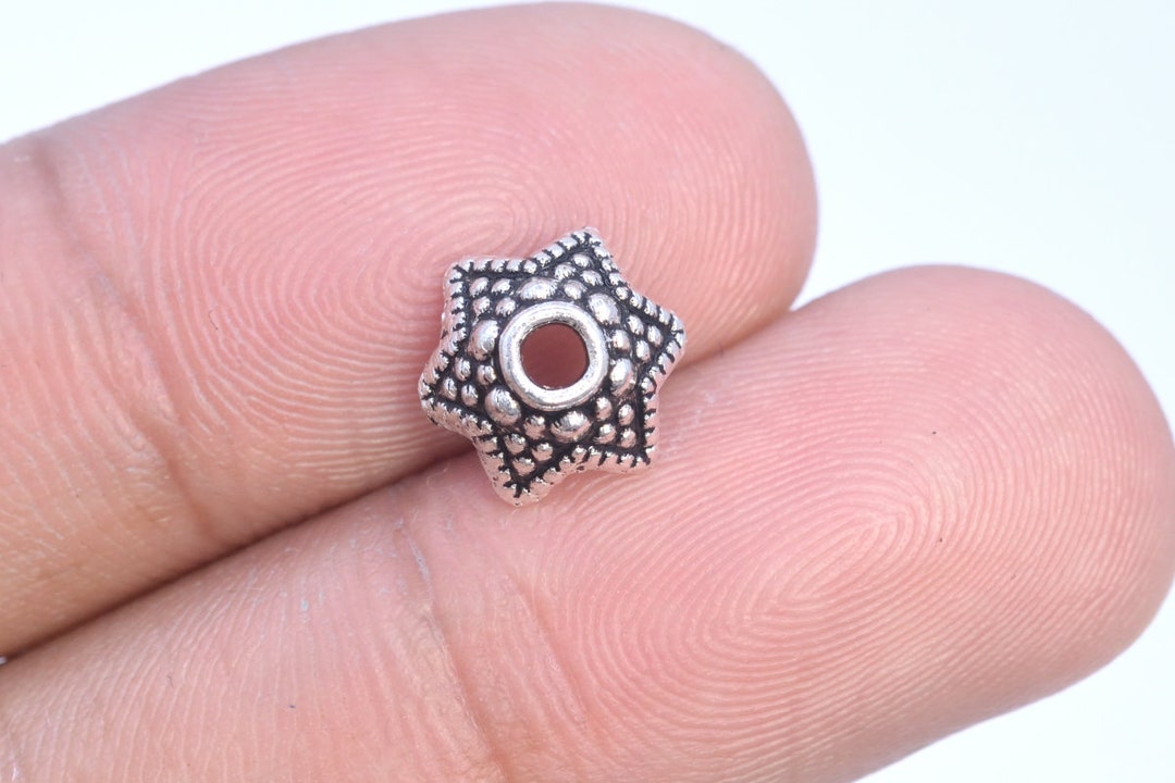 30 Pcs 9x5mm Star Bead Cap Antique Silver Tone 62993-2343 - Etsy