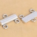 12 Pcs Half Round Rectangle Connector Charm 2 to 1 Links - Etsy