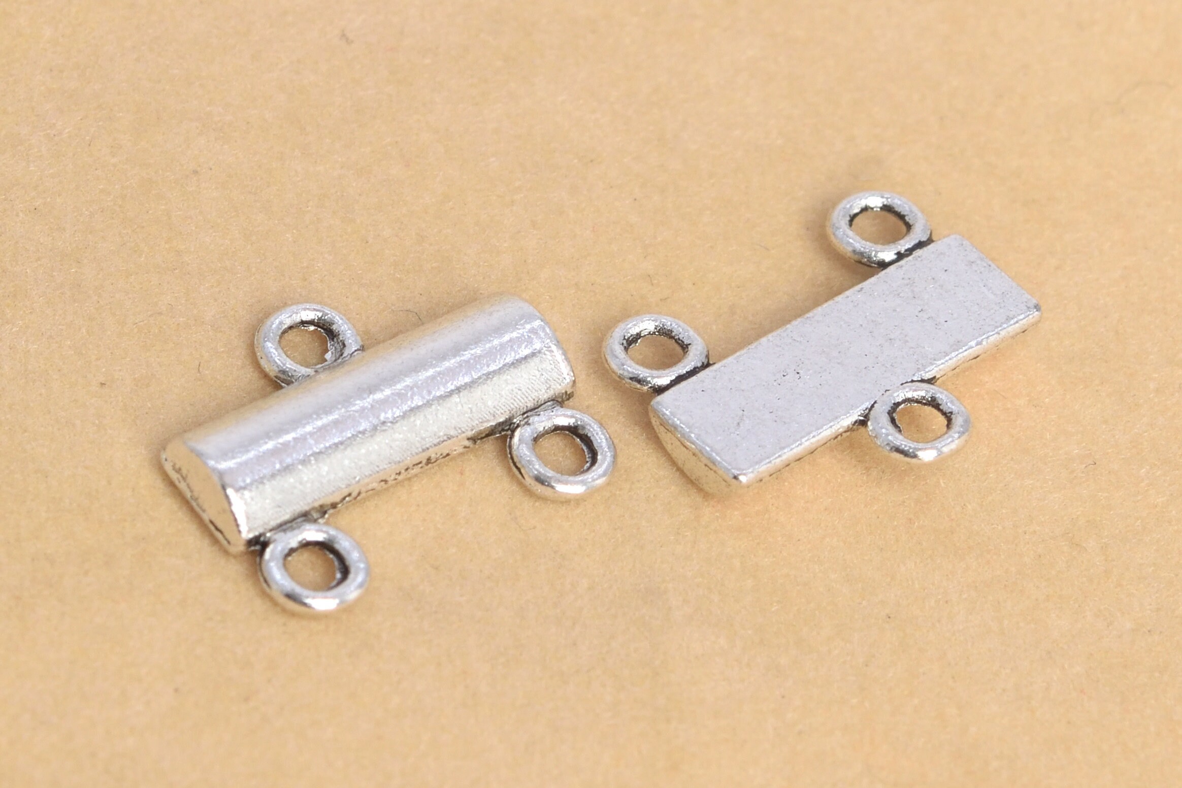 12 Pcs Half Round Rectangle Connector Charm 2 to 1 Links - Etsy