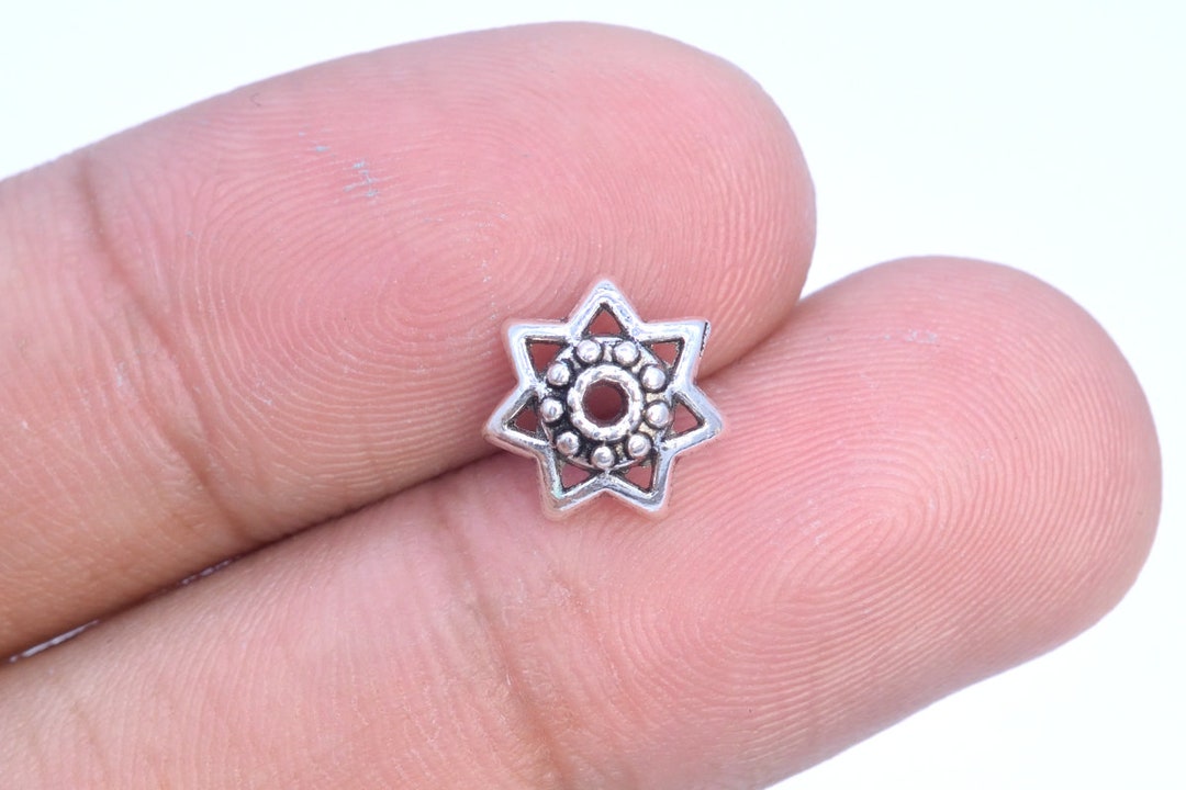 30 Pcs 9x3mm Star Bead Cap Antique Silver Tone 63016-2338 - Etsy