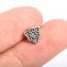 20 Pcs 7x7mm Floral Triangle Spacer Beads Antique Silver Tone - Etsy