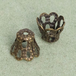 36 Cone Bead Cap 5x6mm Antique Bronze Tone 110095-3127 - Etsy