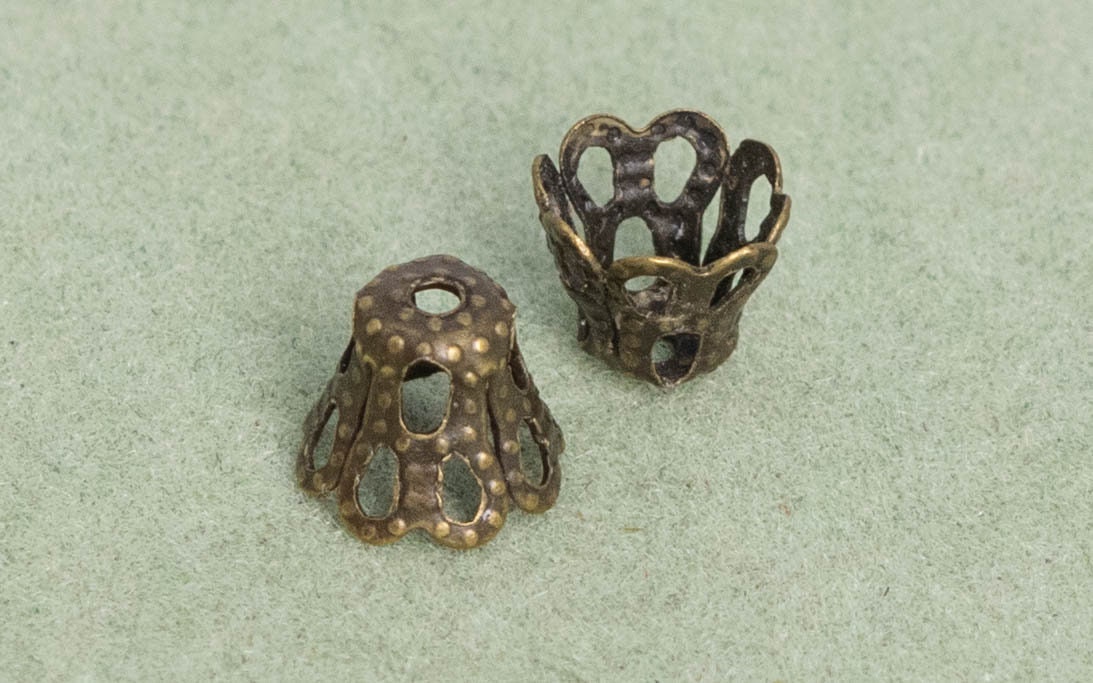 36 Cone Bead Cap 5x6mm Antique Bronze Tone 110095-3127 | Etsy