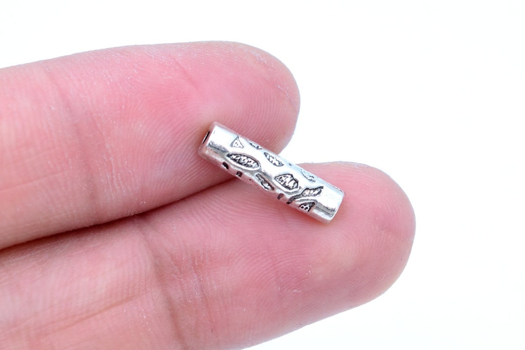 15 Pcs 15x4mm Round Tube Spacer Beads Antique Silver Tone 62425-2279 - Etsy