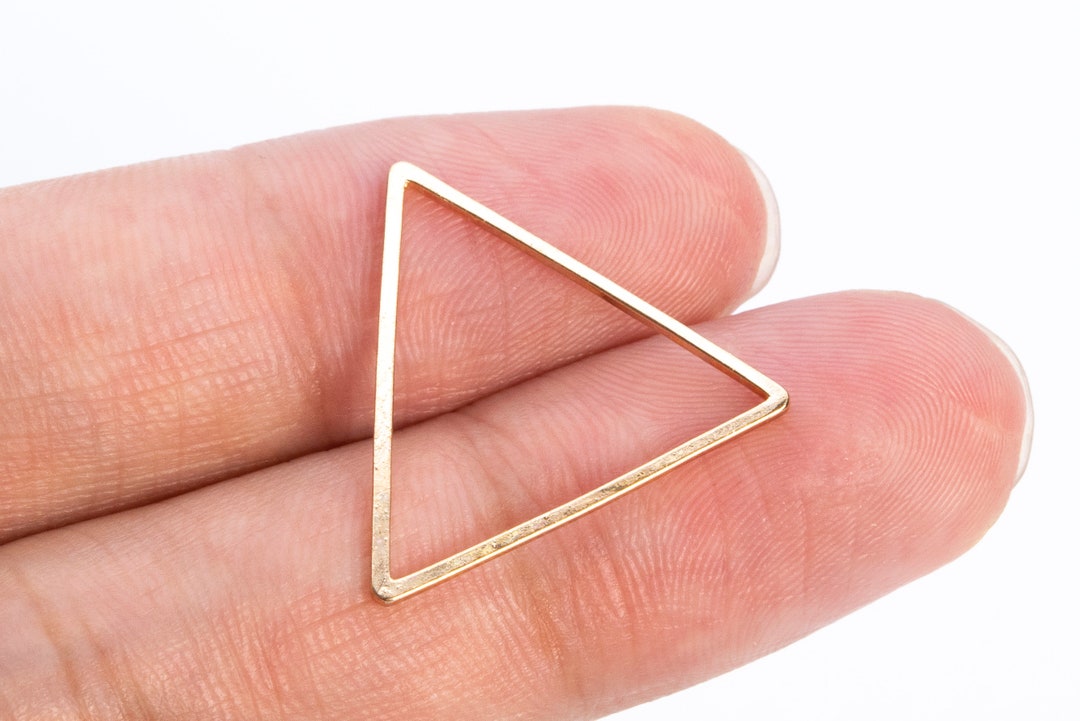 20 Equilateral Triangle Connector Charms Light Gold Tone (67253-2784 ...