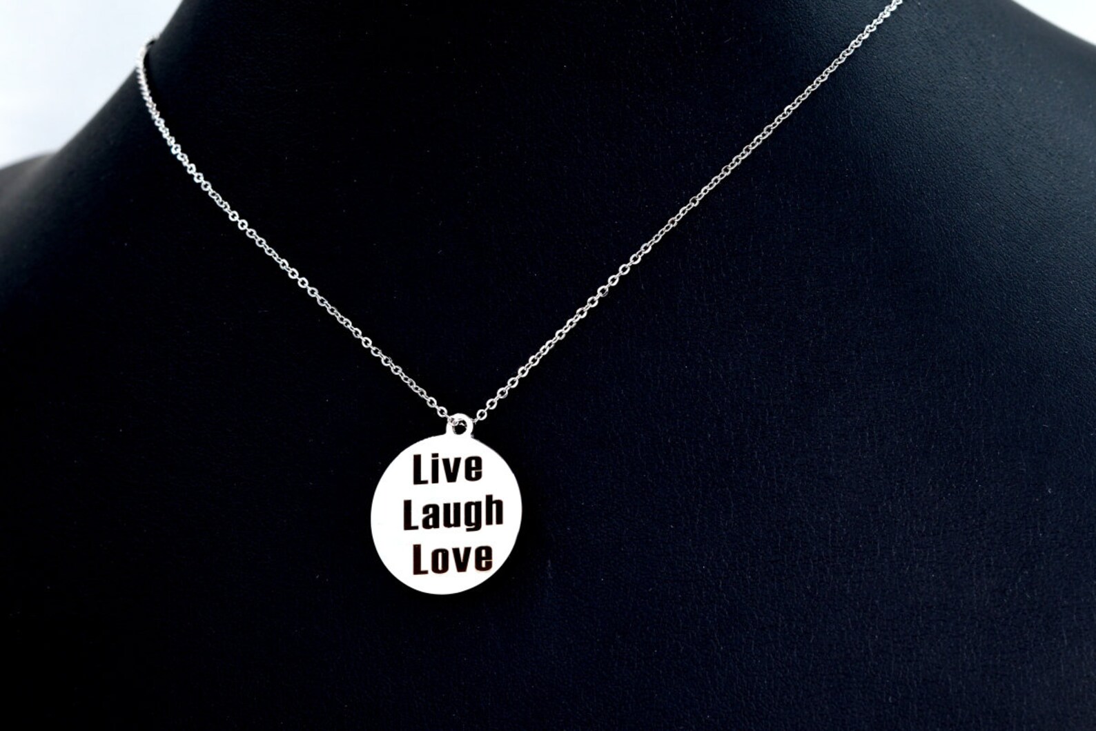 1 Pcs Stainless Steel Live Laugh Love Coin Charm 40086-2119 - Etsy