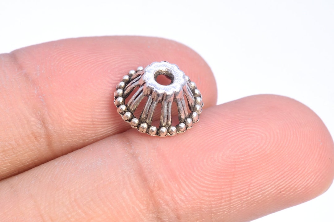 40 Pcs 12x5mm Hollow Cone Bead Cap Antique Silver Tone (62931-2349) - Etsy