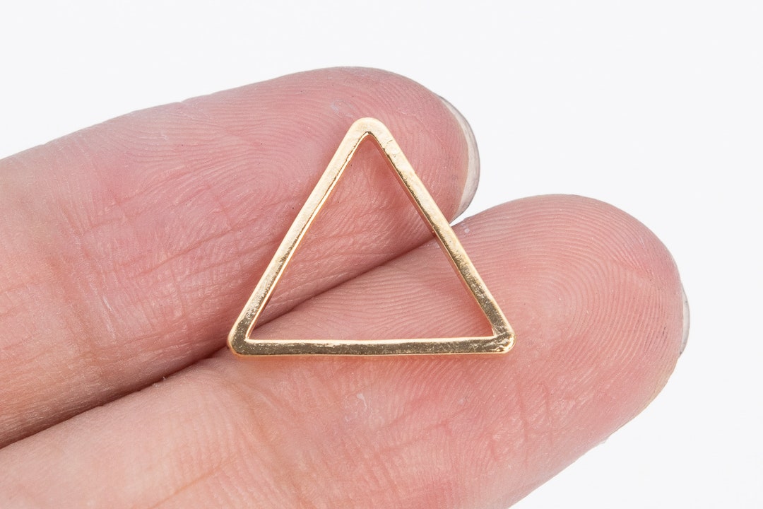 20 Equilateral Triangle Charms Light Gold Tone (67038-2492) - Etsy