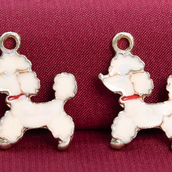 Silver Poodle Charm - Etsy