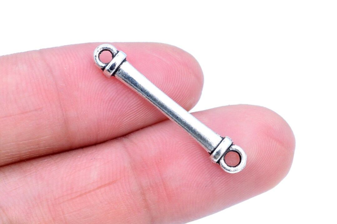 40 Pcs Strip Connector Charm Antique Silver Tone (61308-2045) - Etsy