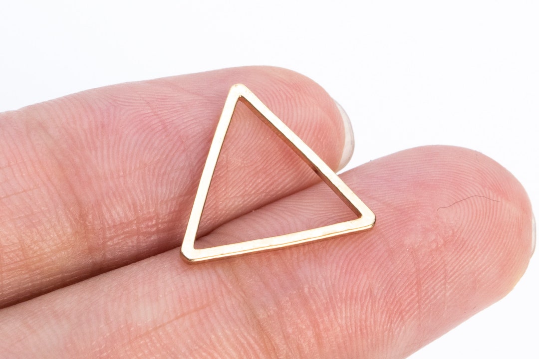 40 Equilateral Triangle Connector Charms Light Gold Tone (67268-2784 ...