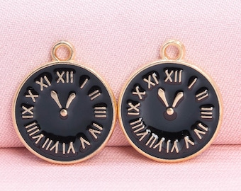 Clock Charm - Etsy