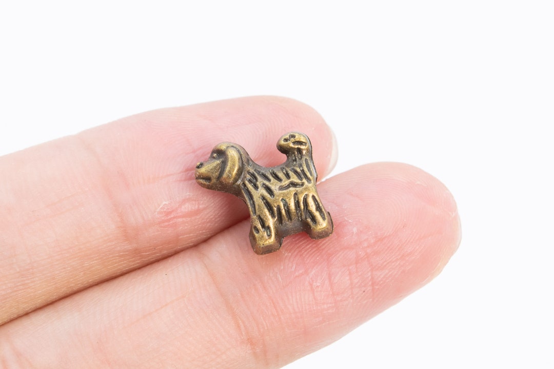 40 Dog Spacer Beads 17x12mm Antique Bronze Tone (65088-3162) - Etsy