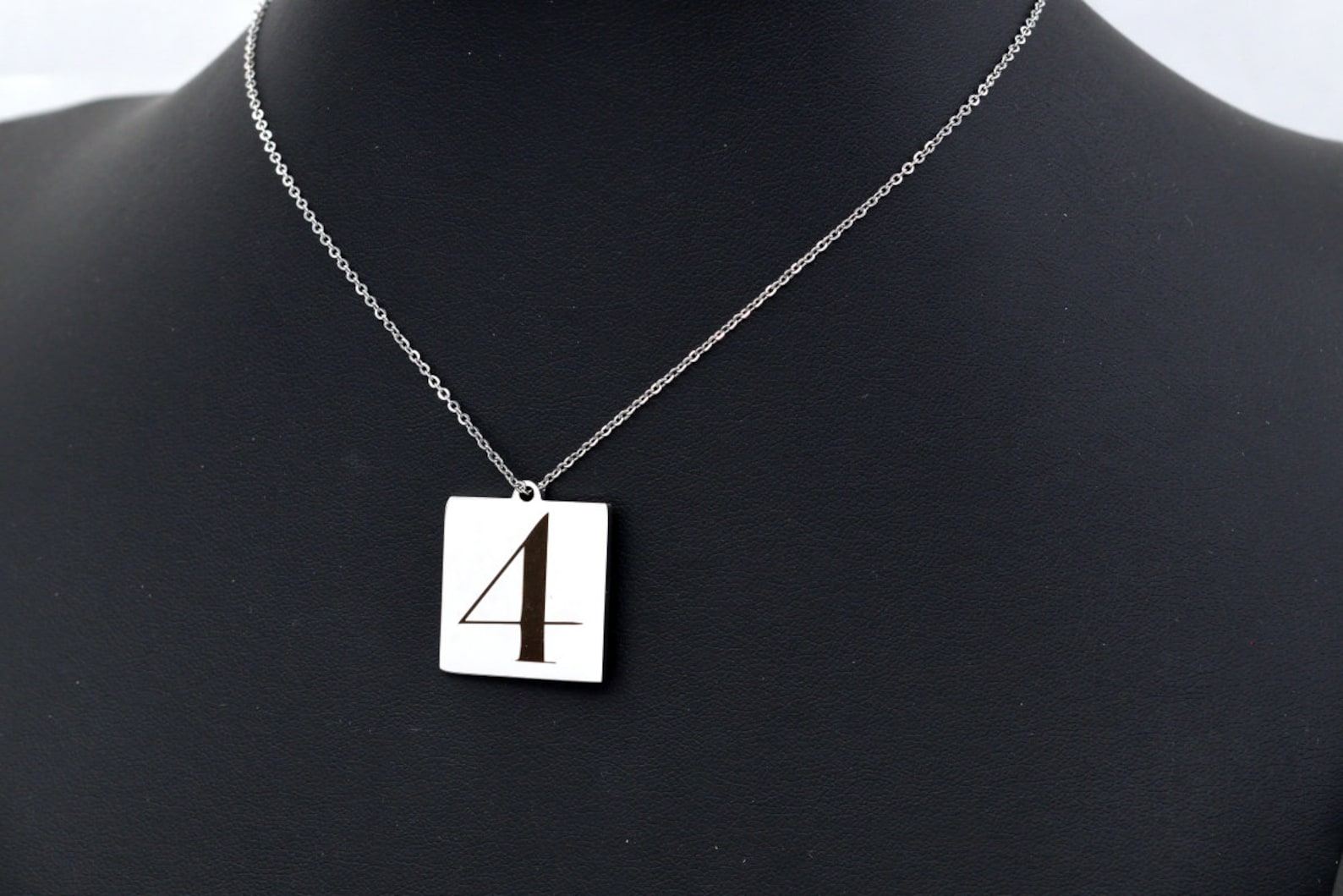 1 Pcs Stainless Steel Number 4 Square Charm 40661-2152 - Etsy