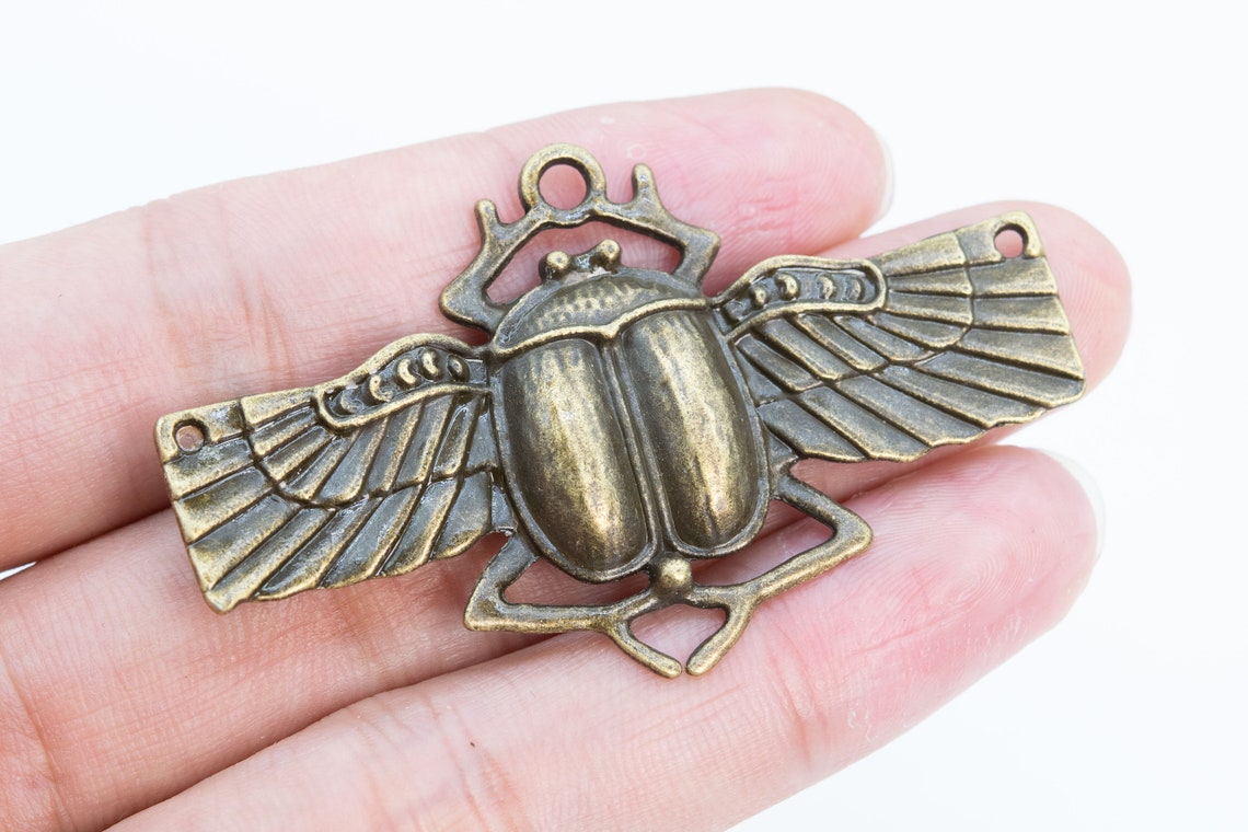 10 Beetle Charm Antique Bronze Tone 64881-2526 - Etsy