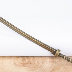 5 Katana Samurai Sword Charm Antique Bronze Tone 65201-1562 - Etsy