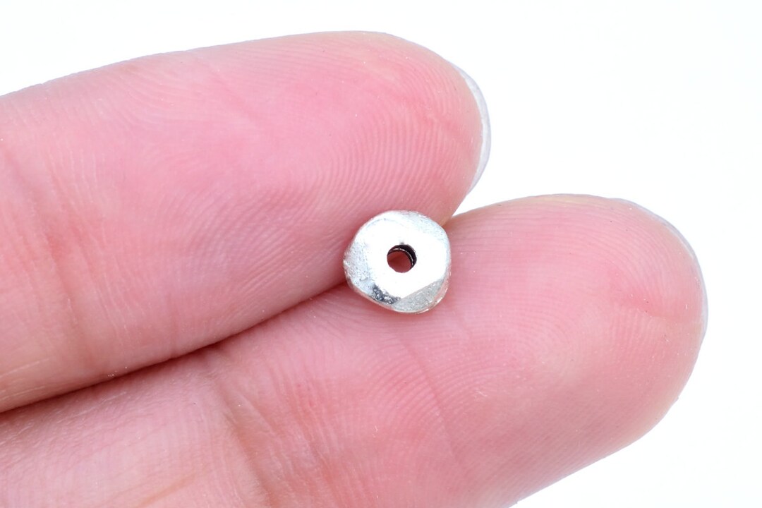 30 Pcs 6x1mm Chip Spacer Beads Antique Silver Tone 62354-2283 - Etsy