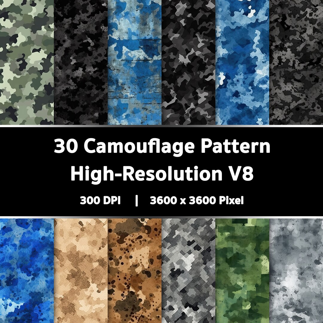 30 Camo Texture: Seamless Pattern for Professional Designs Hight ...