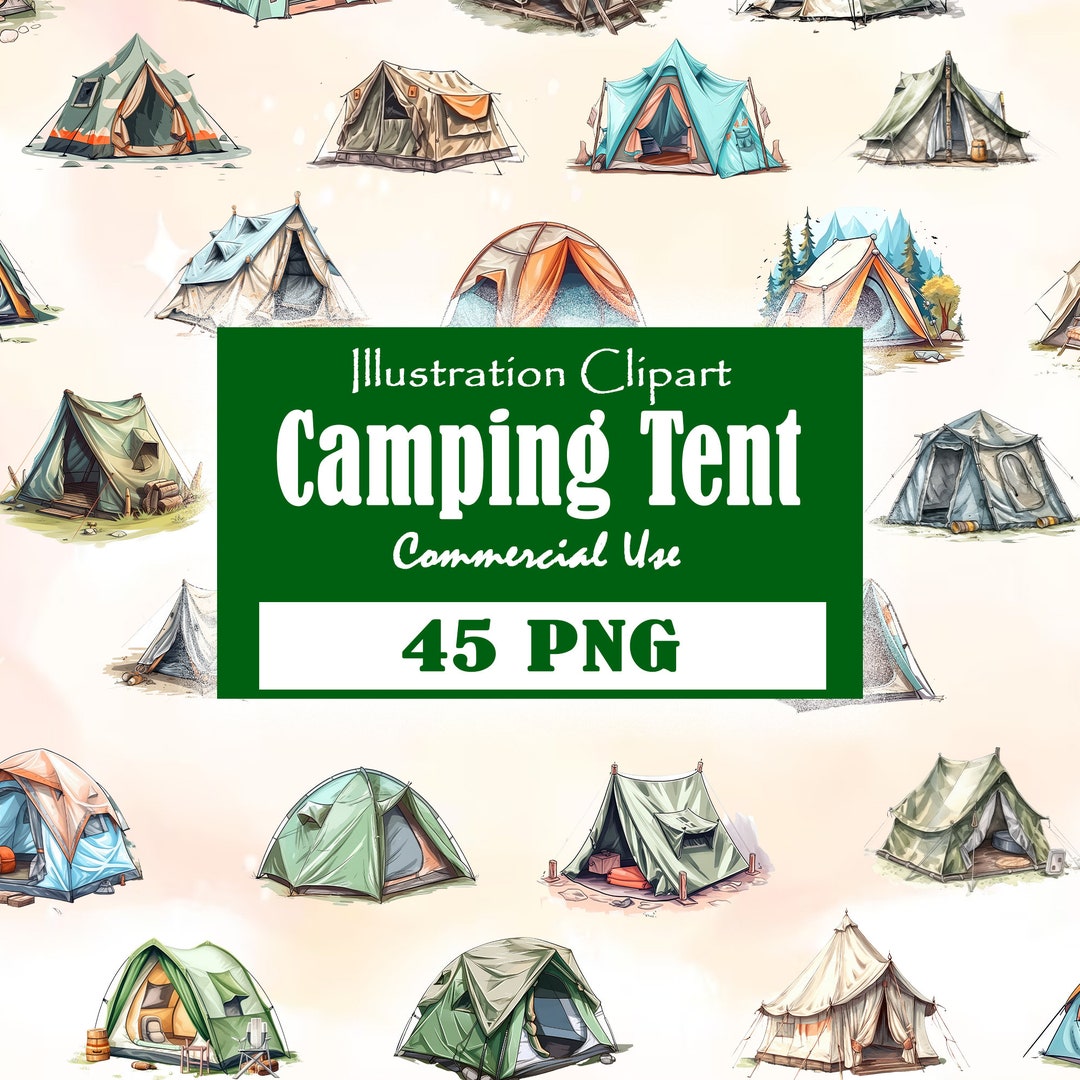 Camping Tent Illustration PNG Clipart, Hand Drawn, Outdoor Hiking Tent ...