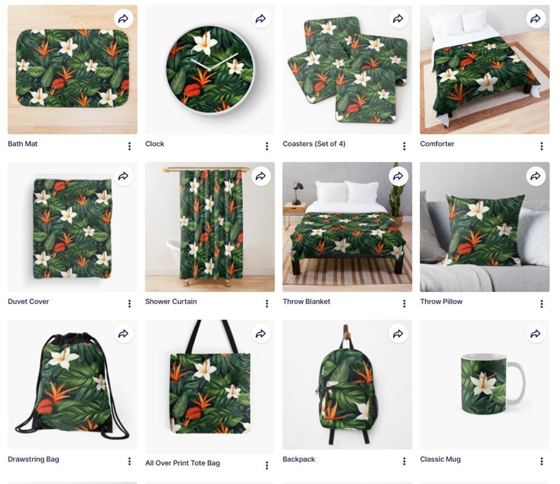 35 Sheamless Hawaii Patterns Hight-resolution 300 DPI Ready to Print - Etsy