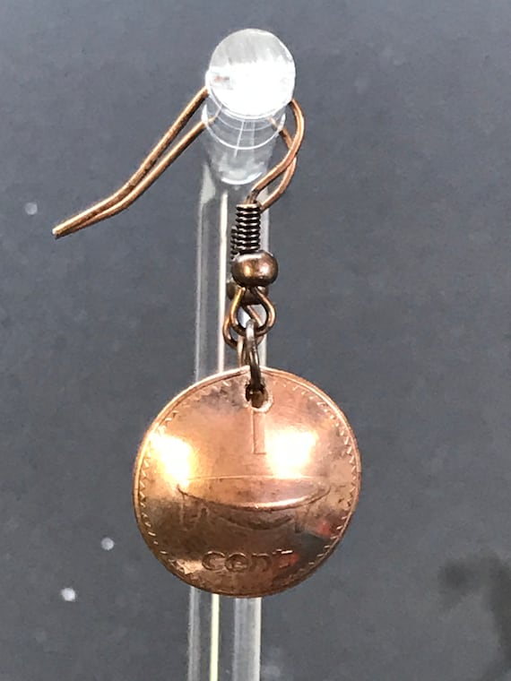 Fiji Tanoa Kava Bowl One Cent Coin Earrings | Etsy