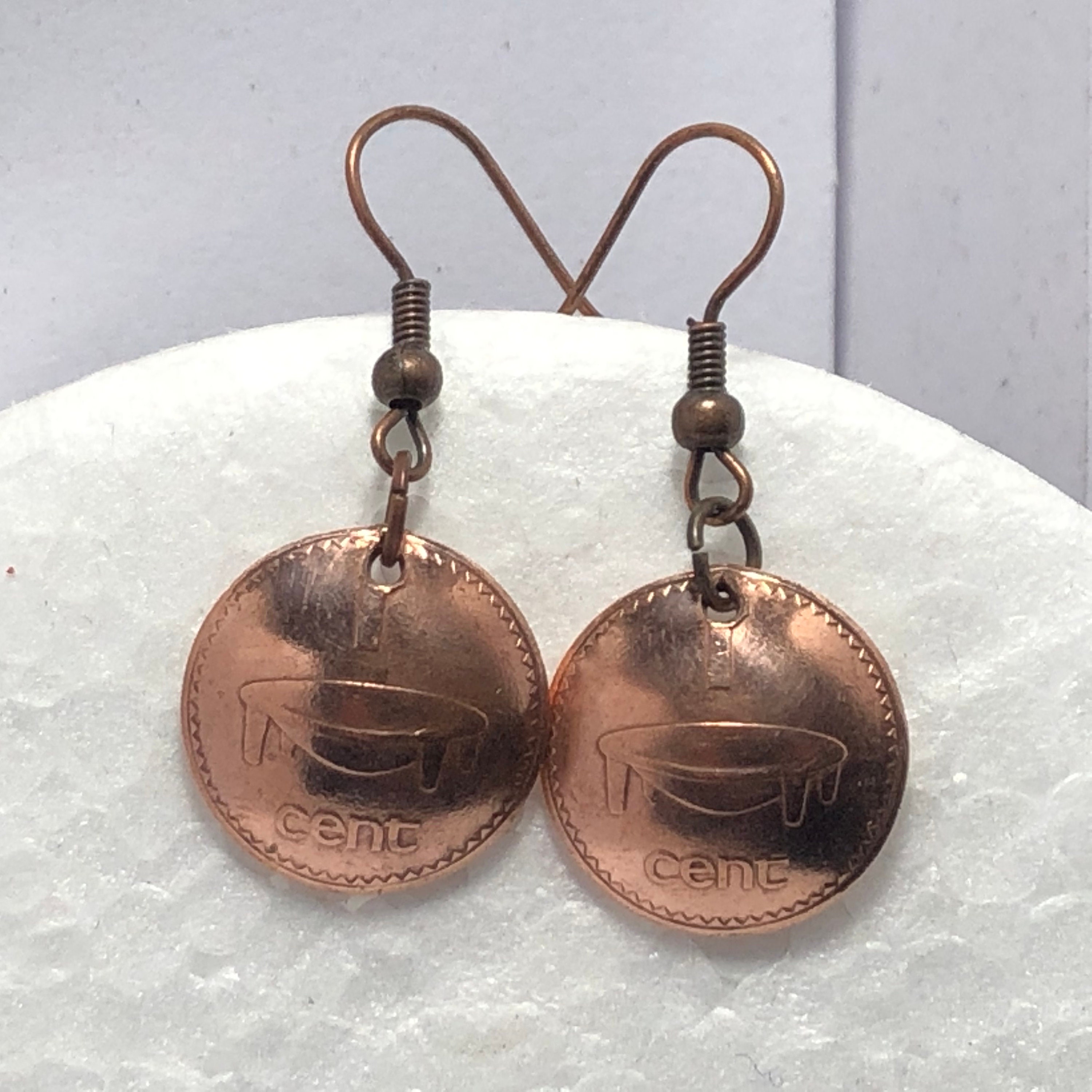 Fiji Tanoa Kava Bowl One Cent Coin Earrings - Etsy