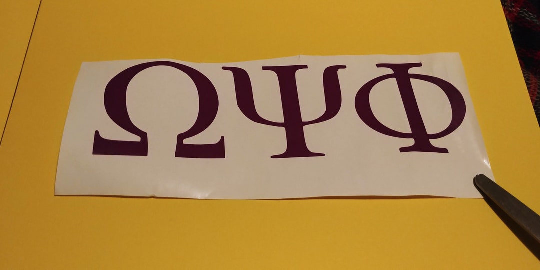 Omega Psi Phi Decal - Etsy