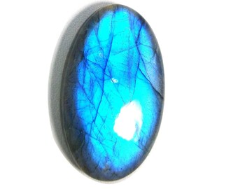 25x35mm 52.8cts Loose Gemstone Blue Fire Labradorite Natural ...