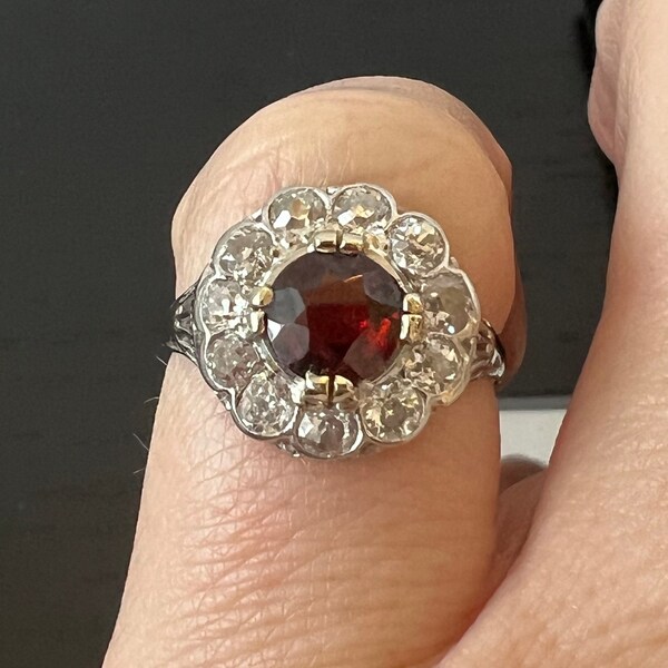 Antique Garnet Ring - Etsy