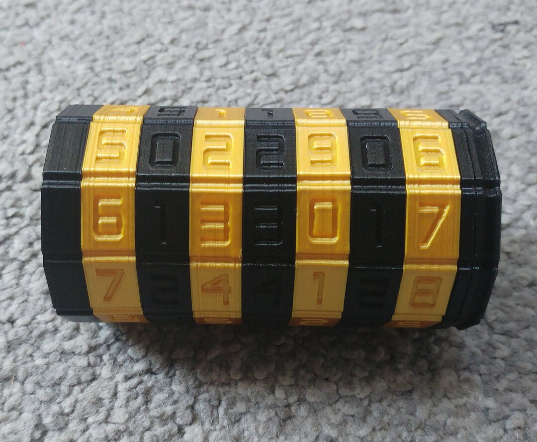 Mini Cryptex Geocaching Puzzle Davinci Replica 3D Print Plastic 5, 6 or ...