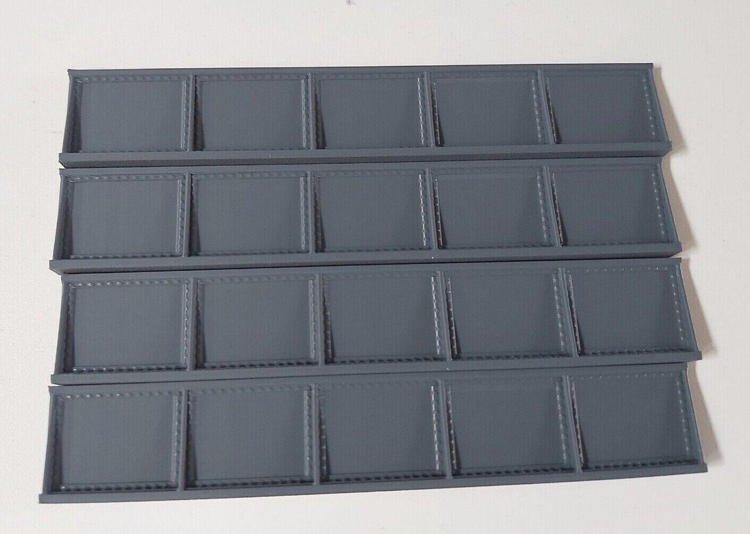 4 X Bridge Girder Sides for Model Railway Single Track Bridge OO N ...