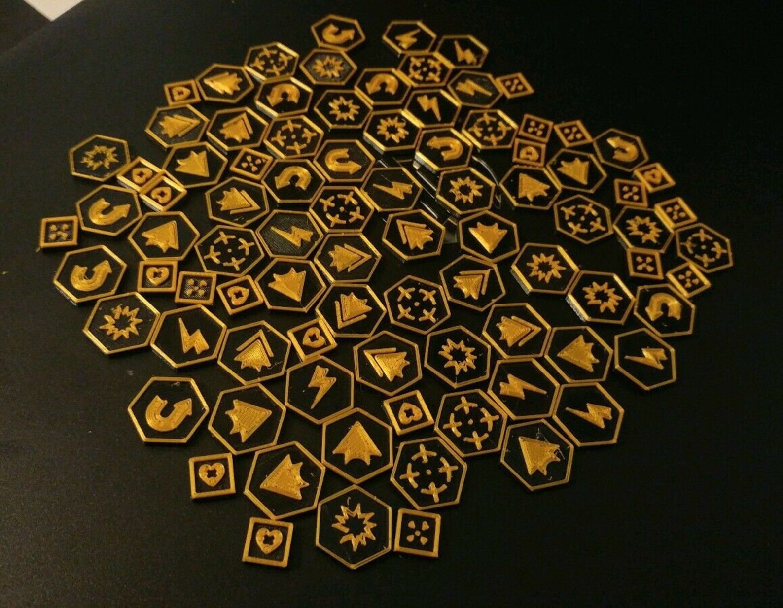 Warhammer 40K Kill Team Tokens Tactic Tokens x80 Black & Gold | Etsy