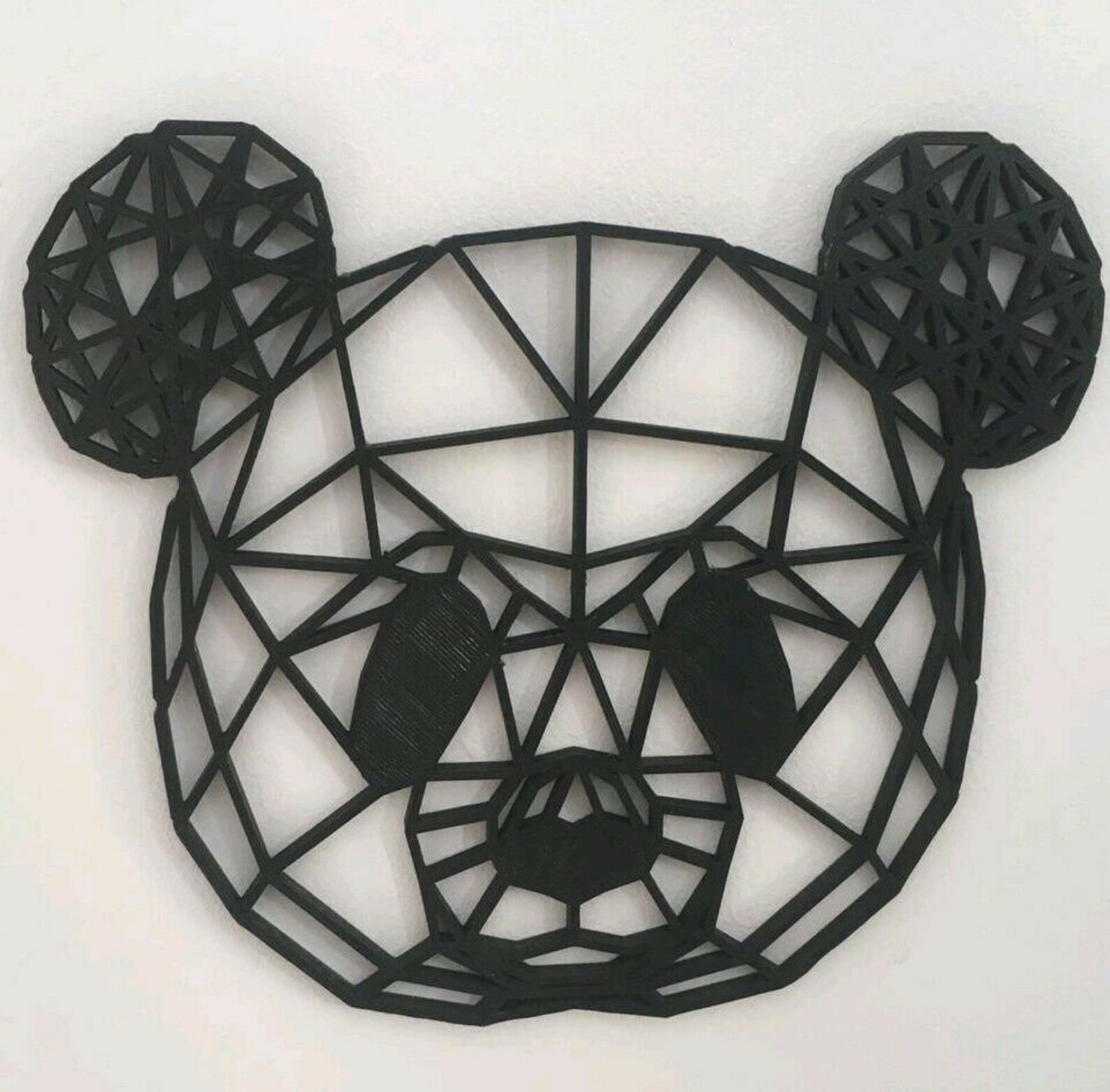 Geometric Panda Wall Art Hanging Decoration Origami Style Pick - Etsy