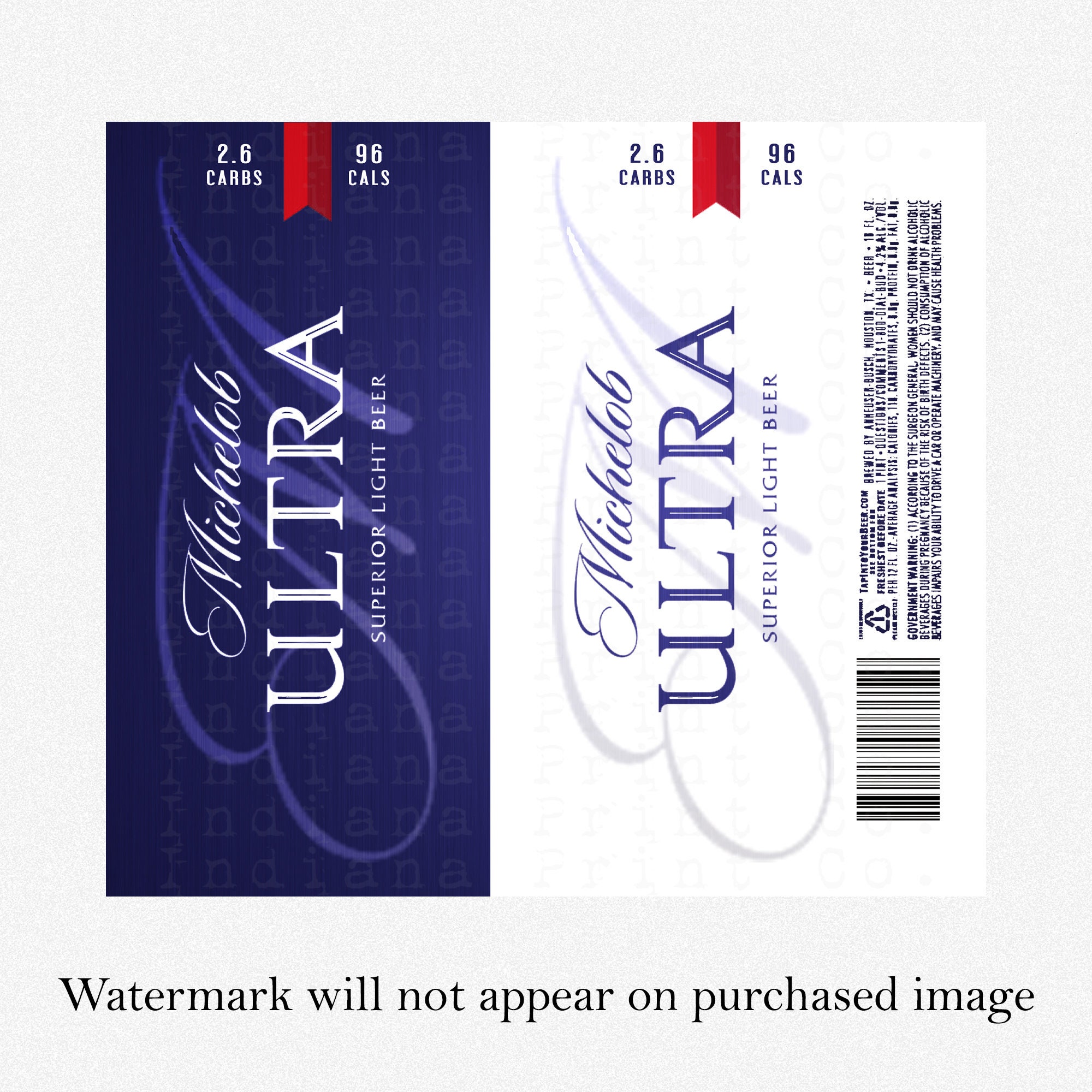 Michelob Ultra Can 20 Oz. Skinny Tumbler Wrap Seamless - Etsy Singapore