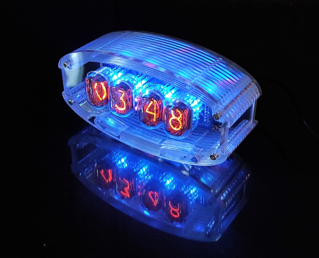 Nixie Clock With IN-12 Tubes Cyberpunk Style Best Décor - Etsy Canada