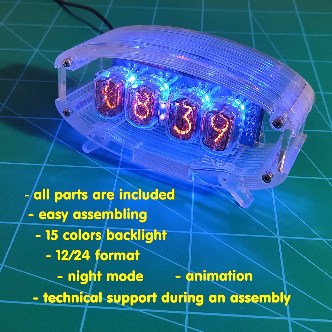 DIY Nixie Clock With IN-12 Tubes / Easy Assembly All-inclusive KIT ...
