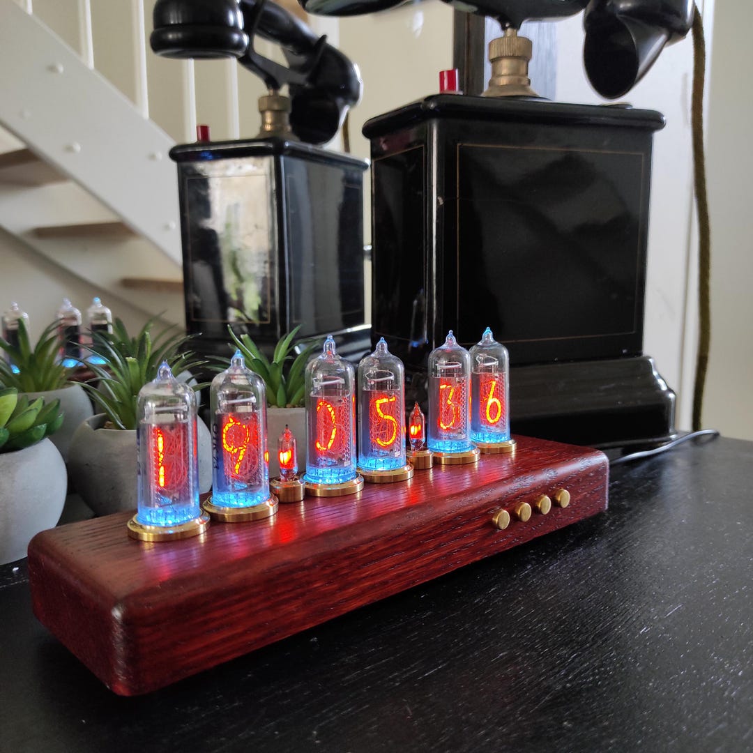 Nixie Tube Table Clock With Vintage IN-14 Tubes Best Gift - Etsy