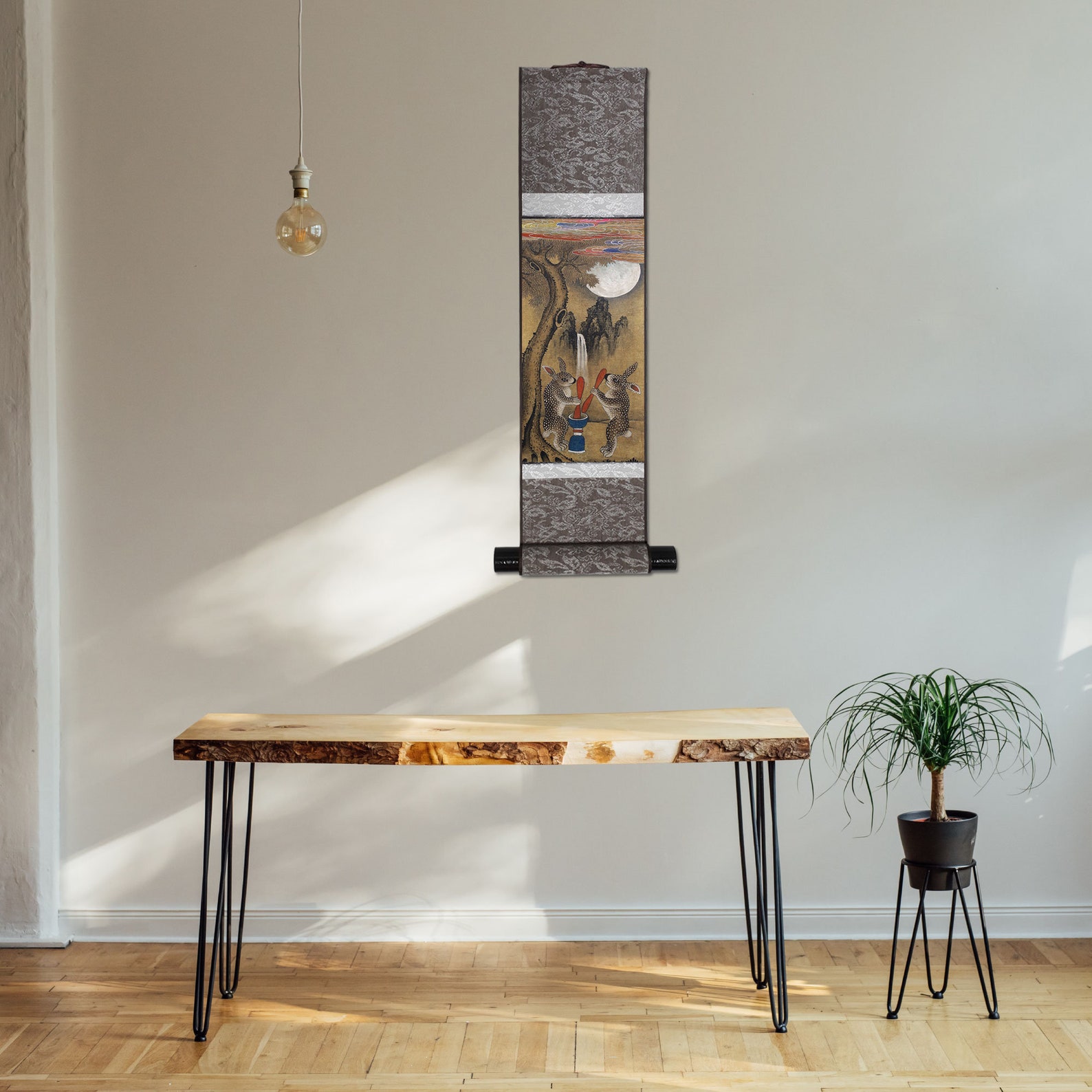 Korean Art Antique Korean Scroll Painting Korean Hanging | Etsy