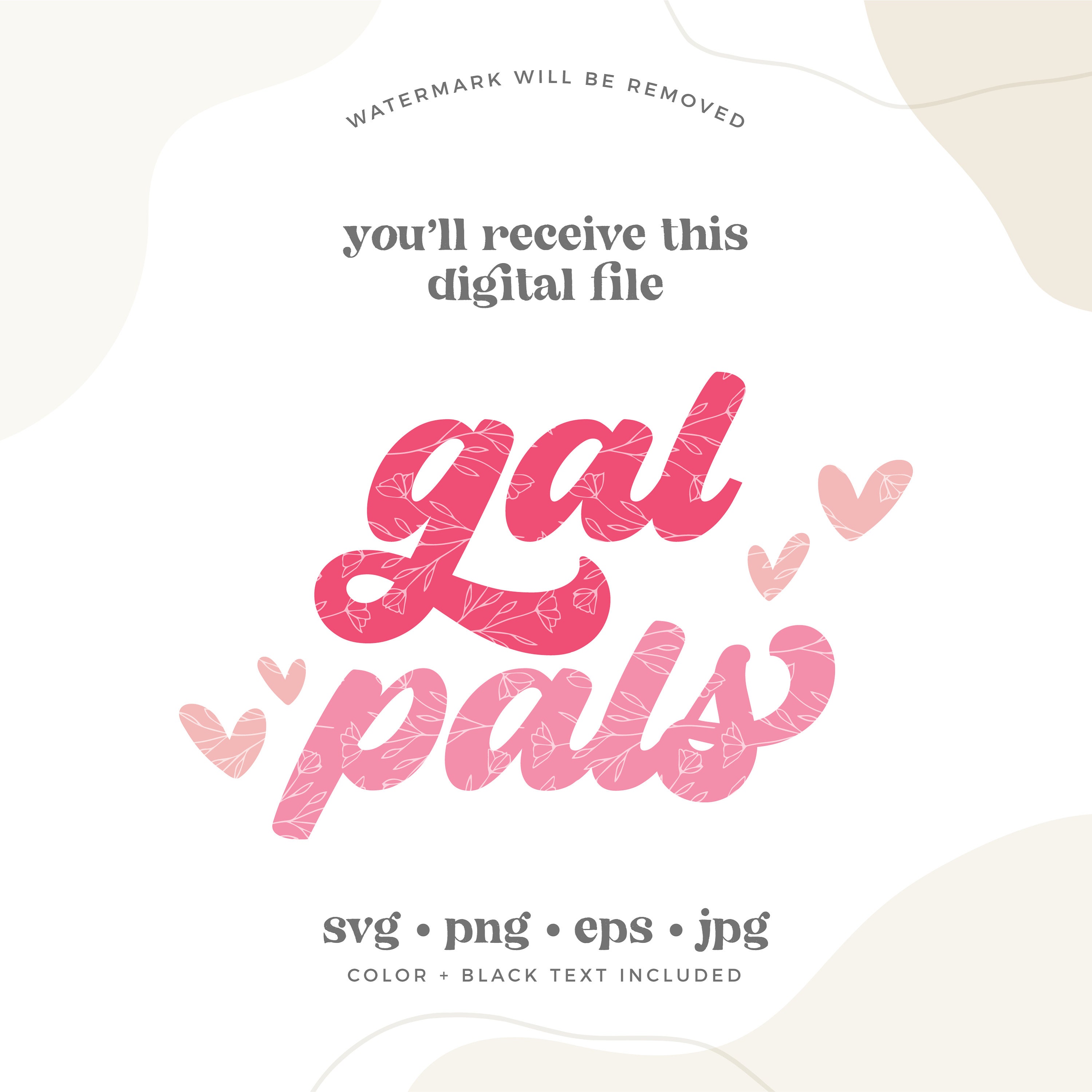 Gal Pals SVG Galentines Day SVG Galentines Svg - Etsy