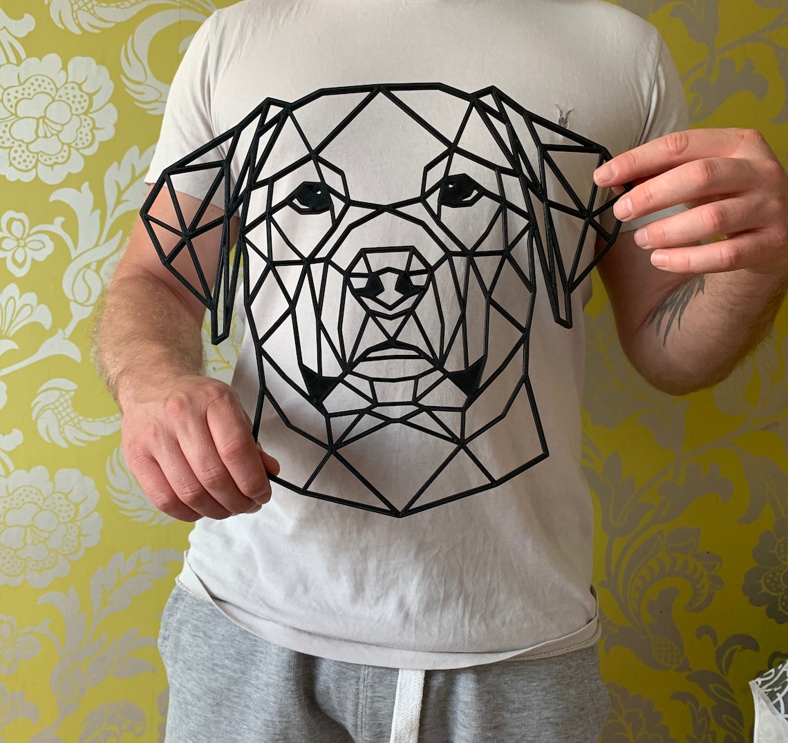 Geometric Labrador Retriever Dog Pet Wall Art Decor Hanging - Etsy UK