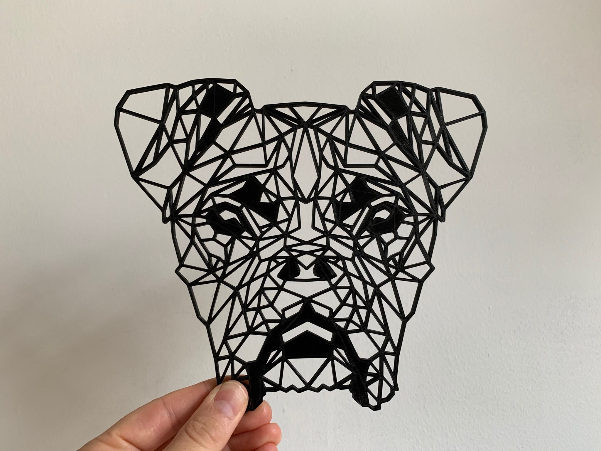 Geometric Boxer Dog Pet Wall Art Decor Hanging Decoration 3D | Etsy