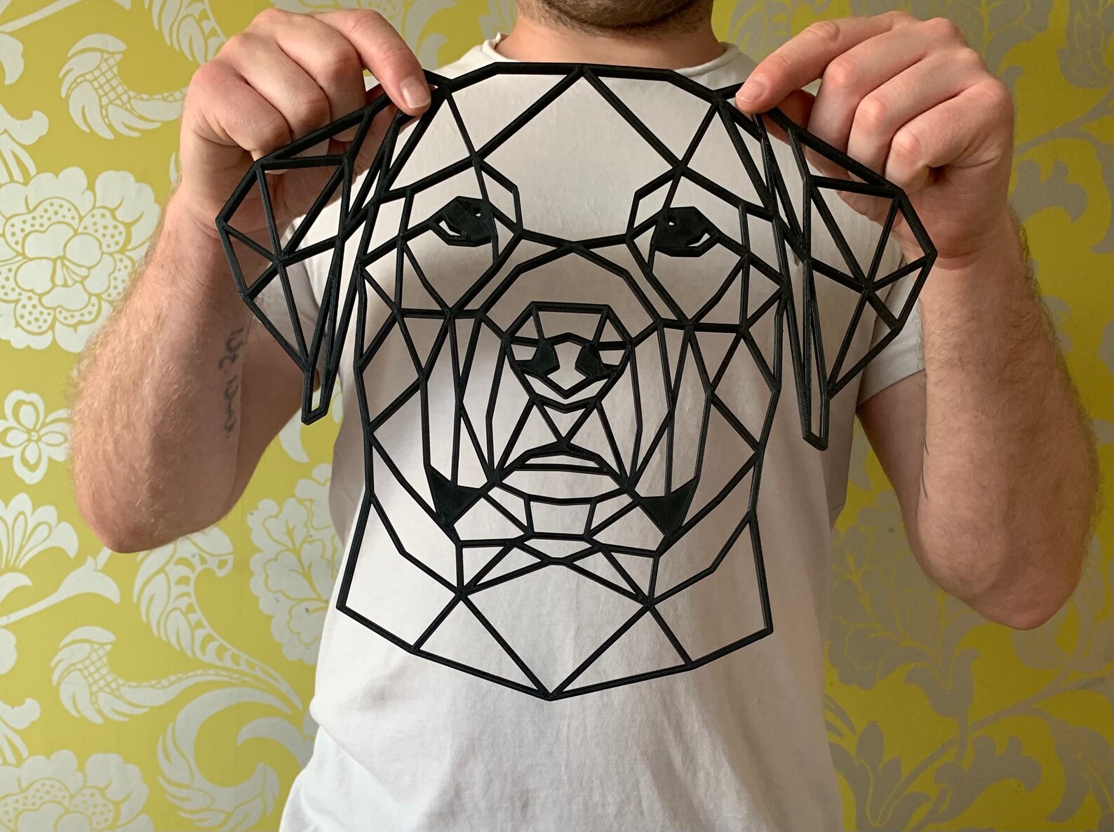 Geometric Labrador Retriever Dog Pet Wall Art Decor Hanging - Etsy UK