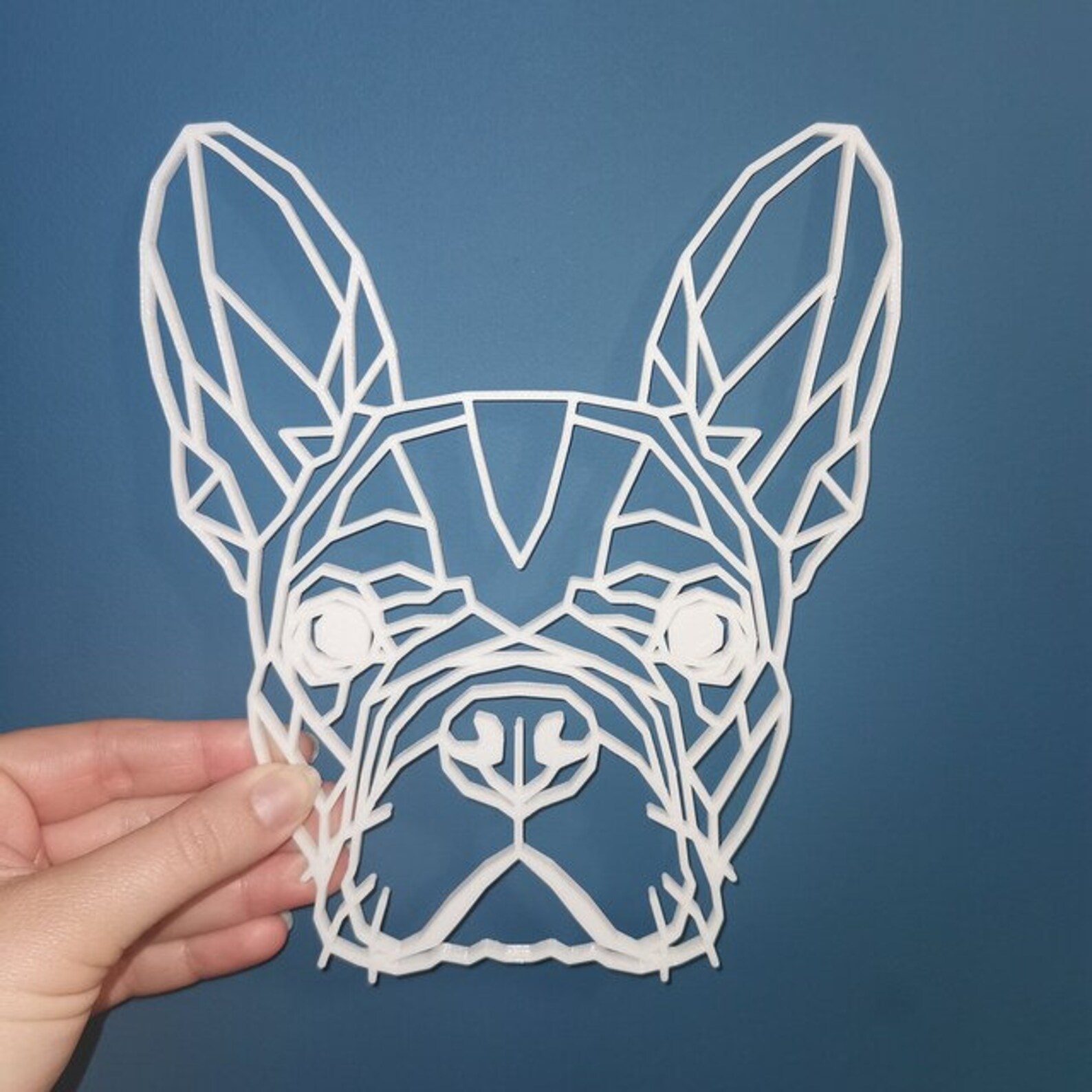 Geometric French Bulldog Frenchie Dog Pet Wall Art Decor - Etsy