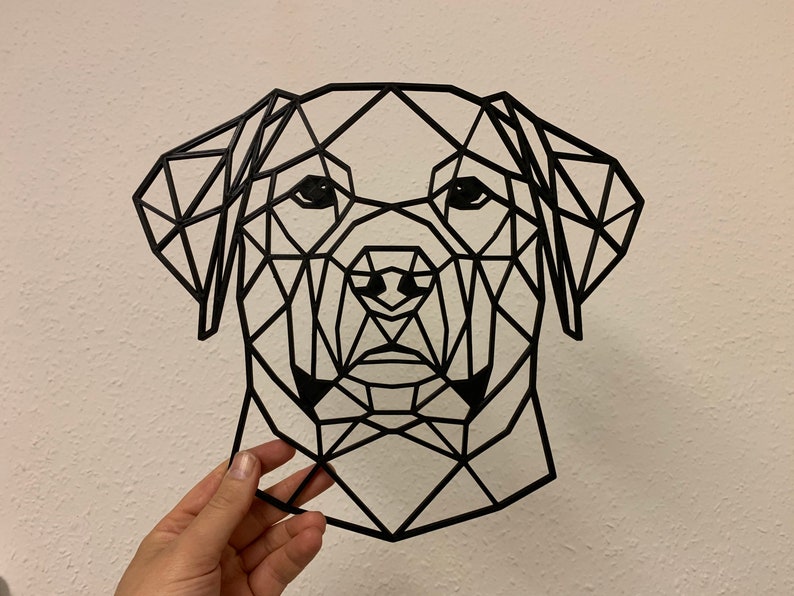 Geometric Labrador Retriever Dog Pet Wall Art Decor Hanging - Etsy UK