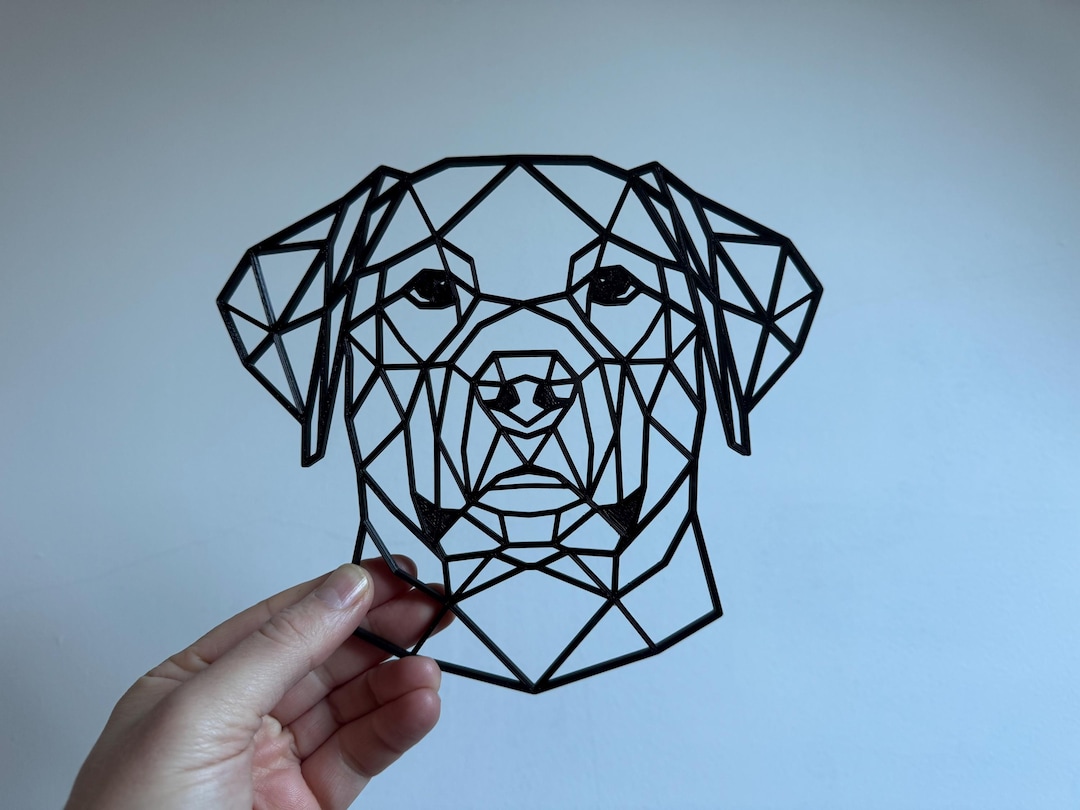 Geometric Labrador Retriever Dog Pet Wall Art Decor Hanging Decoration ...