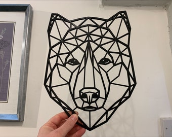 Geometric Siberian Husky Dog Pet Animal Wall Art Decor Hanging - Etsy UK