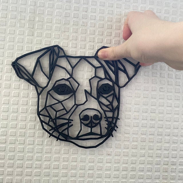 Geometric Jack Russell Dog Pet Animal Wall Art Decor Hanging | Etsy