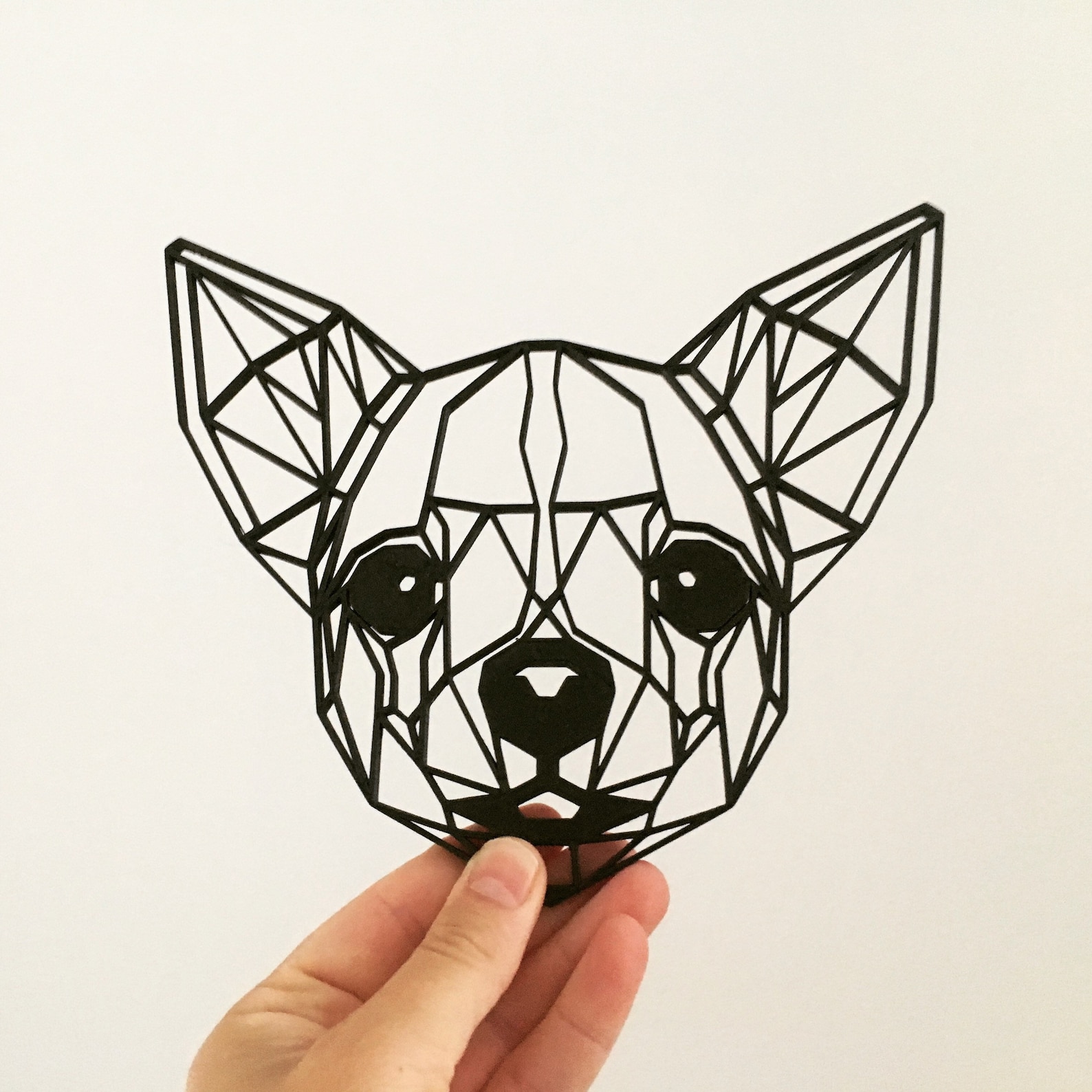 Geometric Chihuahua Dog Pet Wall Art Decor Hanging Decoration | Etsy UK