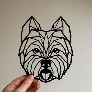 Geometric West Highland Terrier Westie Pet Dog Wall Art Decor - Etsy UK