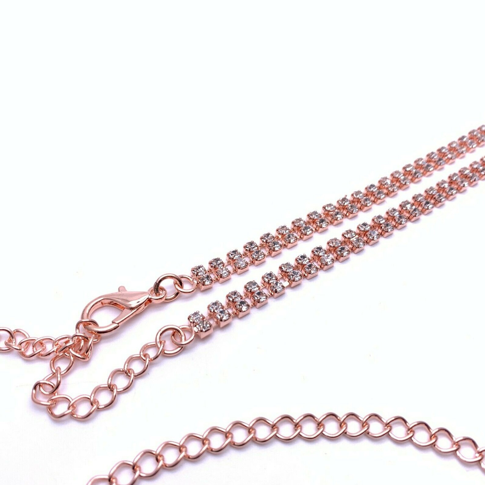 Diamante Diamond Rose Gold Waist Chain Belt Women Girls Party Wear ...